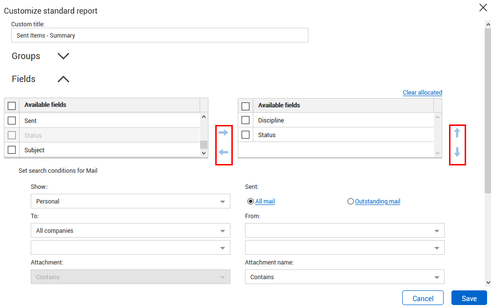 Ineight Document Customizing Reports
